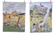 Bavlněné utěrky Matějovský LADA Dětské hry v létě a na podzim 50 x 64 cm 2 ks