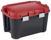 Červeno-černý plastový úložný box s víkem 59x39,5x36 cm Totem – Curver