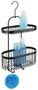 Černý závěsný košík Wenko Classic Plus 2 Tier Caddy