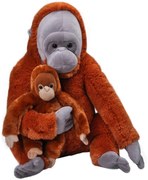 Plyšák wild republic plyšová samice s mládětem – orangutan, 76 cm
