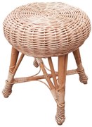 HRADIL proutěný taburet H137 přírodní 45 x 35 cm