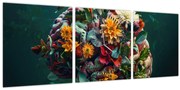 Obraz - Rozum (s hodinami) (90x30 cm)