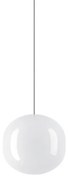 Lodes 18711 1200 Volum 14, závěs z bílého foukaného skla, 1x15W E14, prům.14cm