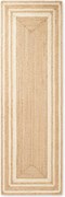 Krémový/v přírodní barvě oboustranný/ručně tkaný jutový běhoun 80x250 cm Looma – Hanse Home