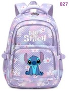 Kvalitní školní batoh "Lilo & Stitch" - fialový s různými motivy Motiv: 027