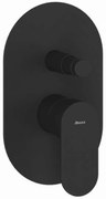 Ravak Eleganta - Baterie pod omítku, pro 2 spotřebiče, s tělesem, matná černá X070298