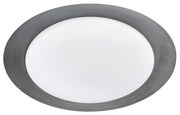 Linea Light 8281 Crew_1, stropní svítidlo s šedým límcem, 22W LED 3000K, prům. 47cm