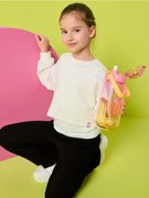 Sinsay - Láhev na pití s držadlem a brčkem - korálová