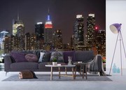 Fototapeta na míru Manhattan v Noci | Vliesová fototapeta na zed' | DFTNXXL2411