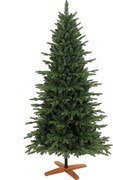 HOMCOM Umělý vánoční stromek, skládací dřevěný stojan, 1438 špiček, 180 cm, zelený