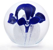 Skleněné těžítko - dekor 04, Modrá, 10 cm | České sklo od Artcristal Bohemia