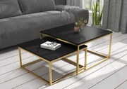 ADRK Furniture Konferenční stolek 2v1 KAMA CT-KAM-G-B