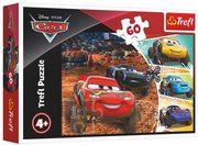 Trefl Puzzle Disney Cars 3/McQueen s přáteli 33x22cm 60 dílků v krabici 21x14x4cm