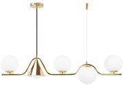 Toolight Moderní designové závěsné svítidlo Gold APP1662-5CP