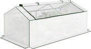 Outsunny fóliový skleník s PE sítí — mrazuvzdorný mini skleník pro balkon a zahradu, 180 × 90 × 70 cm | Aosom