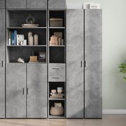Skříň highboard betonově šedá 30x42,5x185 cm kompozitní dřevo