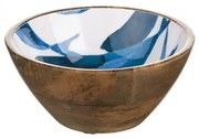 Dřevěná miska Ocean Fish Bowl blue 17 cm, Shoeless Joe UK
