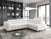 XXXLutz ROHOVÁ SEDAČKA, textil, bílá MID.YOU - Sedací soupravy - 00000L001204