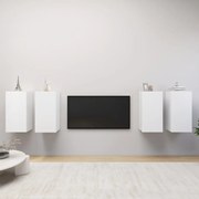TV skříňky 4 ks bílé 30,5 x 30 x 60 cm kompozitní dřevo 3078740