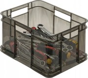 Keeeper Úložný box pro domácnost i dílnu, BRUNO M, 16L, 35 x 27 x 21 cm, kouřový