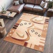 Kusový koberec Atlas - vlnky 1 - světle béžový Rozměr koberce: 80x150 cm