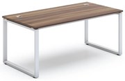 Stůl SimpleOffice 180 x 90 cm, ořech vlašský / bílá