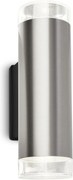 BRILO 3072022 Venkovní svítidlo 19,5 cm vč. 2x GU10 4,7W 400lm nerez ocel - BRILO