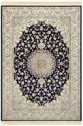 Hanse Home, Kusový koberec Naveh 104378 Darkblue/Cream, 195x300, modrá, chodba / předsíň