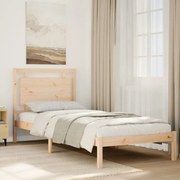 Prodloužený rám postele bez matrace 100 x 220 cm masivní dřevo 3309199