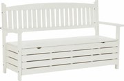 Zahradní lavička, bílá, 150cm, AMULA