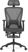 Ergonomická kancelářská židle ROJAS - šedá síťovina