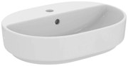 Ideal Standard i.Life O - Umyvadlo na desku 55x40 cm, s přepadem, otvor pro baterii, bílá T573401