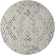 My Flair, Kusový koberec My Type CA60006 creme kruh, 120x120 (průměr) kruh, béžová, chodba / předsíň