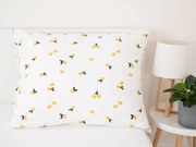 MK Lůžkoviny Bavlněný povlak na polštář Renforcé 70 x 90 cm - Citróny
