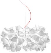 Slamp Závěsné svítidlo CLIZIA MEDIUM - MAMA NON MAMA Barva: Bílá, Barva kabelu: červená