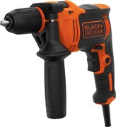 Black+Decker Příklepová vrtačka 1stupňová BEH710-QS, 710W vč. příslušenství