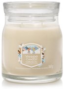 Yankee Candle vonná svíčka Signature ve skle střední Vanilla Flurries, 368 g, S