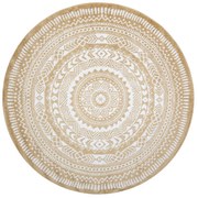 Dywany Łuszczów, Kusový koberec Napkin gold kruh, 120x120 (průměr) kruh, žlutá, chodba / předsíň