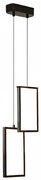 Toolight Závěsné moderní LED osvětlení Rectangle D102 LHJ085-2CP černé
