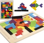Dřevěné Tetris puzzle