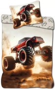 Bavlněné ložní povlečení Monster Truck - 100% bavlna - 70x90 cm + 140x200 cm