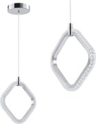 Toolight Rea, Závěsné stropní LED svítidlo LHJ127-W Chrom, OSW-03282