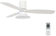 Lucci Air 210661-LED Stmívatelný ventilátor FLUSSO 1xGX53/18W/230V dřevo/bílá+DO