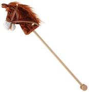 Hobby Horse se zvukem a kolečky Bruno Baby Mix Brown