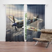Sablio Závěs Stíhačka Spitfire: 2ks 140x250cm