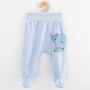 Kojenecké bavlněné polodupačky New Baby Happy Elephant blue, vel. 68 (4-6m)
