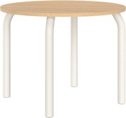 Kulatý jídelní stůl s deskou v dubovém dekoru ø 100 cm Meko – noo.ma