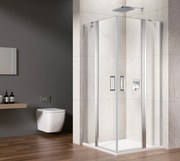 Gelco Gelco, LORO čtvercová sprchová zástěna 900x900 mm, rohový vstup, GN4890-01