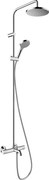 Hansgrohe Vernis Blend, sprchový set Showerpipe 200 s vanovým termostatem, EcoSmart, chromová, HAN-26079000