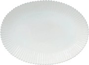 Bílý servírovací talíř z kameniny 37x51 cm Pearl – Costa Nova